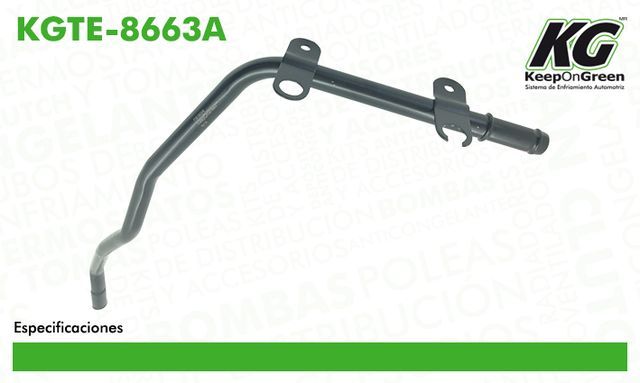 Tubo Refrigerante Keep On Green Kgte-8663A - Mi Refacción