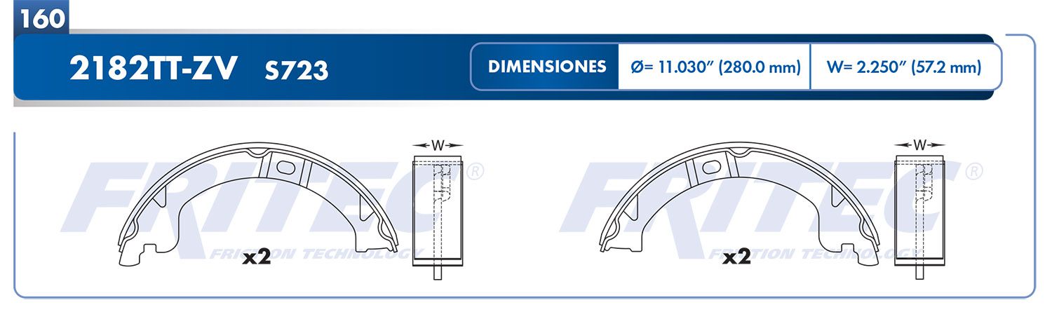 Cargar imagen en el visor de la galería, Balata Tambor Fritec Ow-2182Tt ...